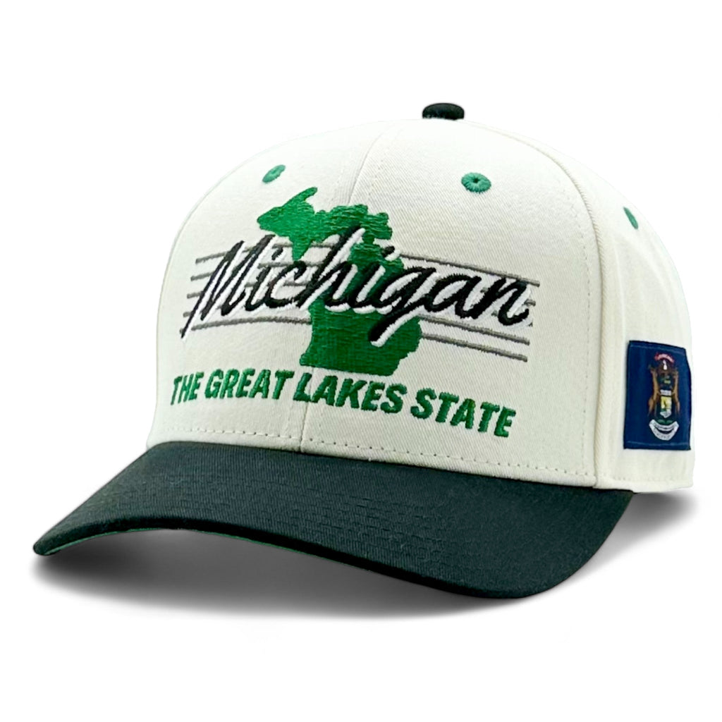 Vintage Michigan Snapback Hat | Michigan State Colors – Shells Vintage ...