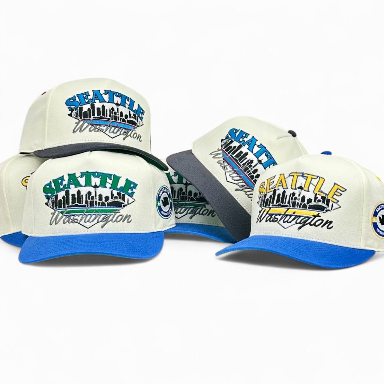 Classic Seattle Hats | Throwback Mariners Seahawks Kraken Snaps ...