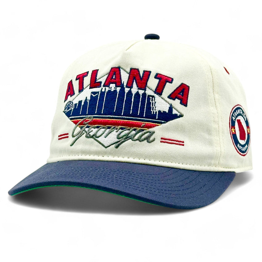 Vintage Atlanta Skyline Snapback | Braves Colors | Retro Style – Shells ...