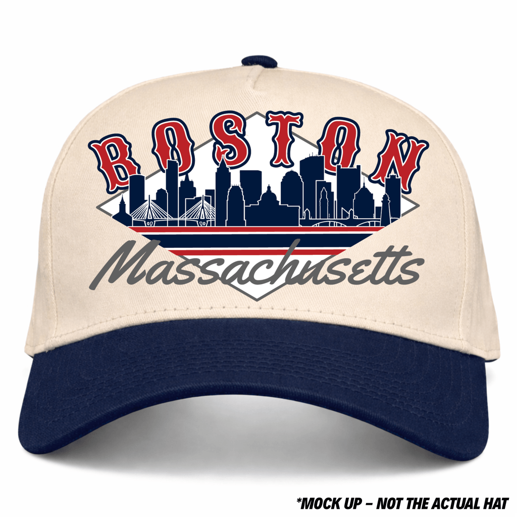 Throwback Boston Hat | Red Sox Colors | Retro Design – Shells Vintage ...