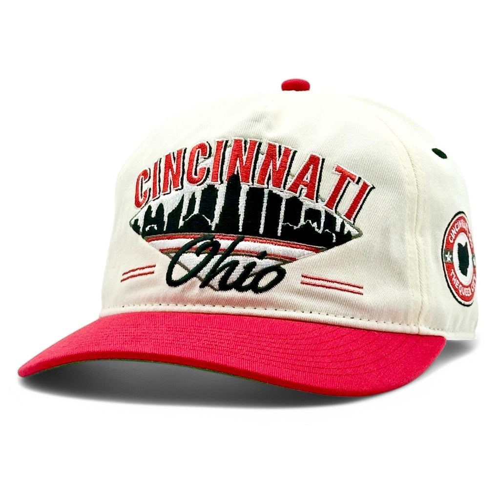 Cincinnati Skyline Snapback Hat | Vintage Style | Reds Themed – Shells ...
