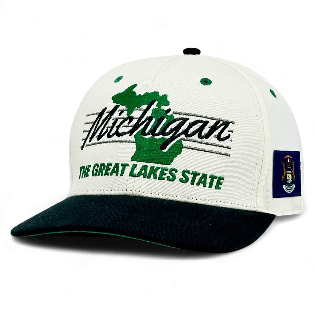 Vintage Michigan Snapback Hat | Michigan State Colors – Shells Vintage ...