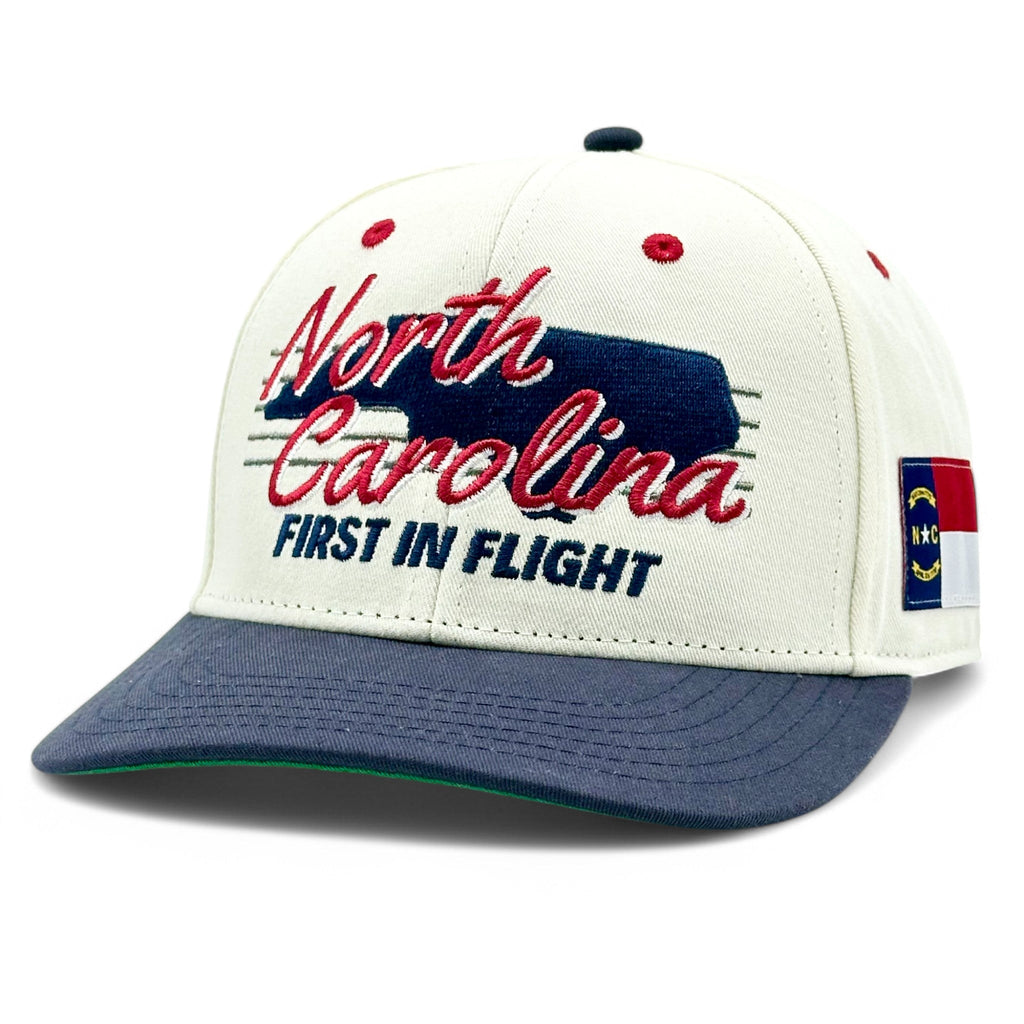 Retro North Carolina Snapback | Vintage Design | State Flag Colors ...