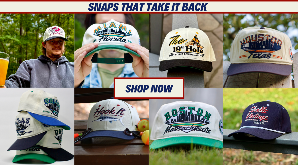 Best Vintage Snapback Hat Collection | Shells Vintage Hat Co – Shells ...