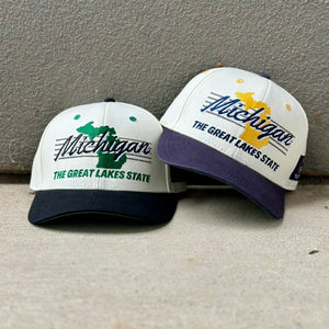 Vintage Style Michigan Hat | Michigan Wolverines Colors – Shells ...